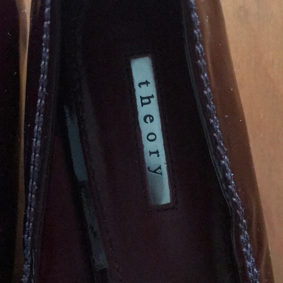 Theory | Shoes | Theory Shoes 72 Burgundy Patentleather Wedge New ...